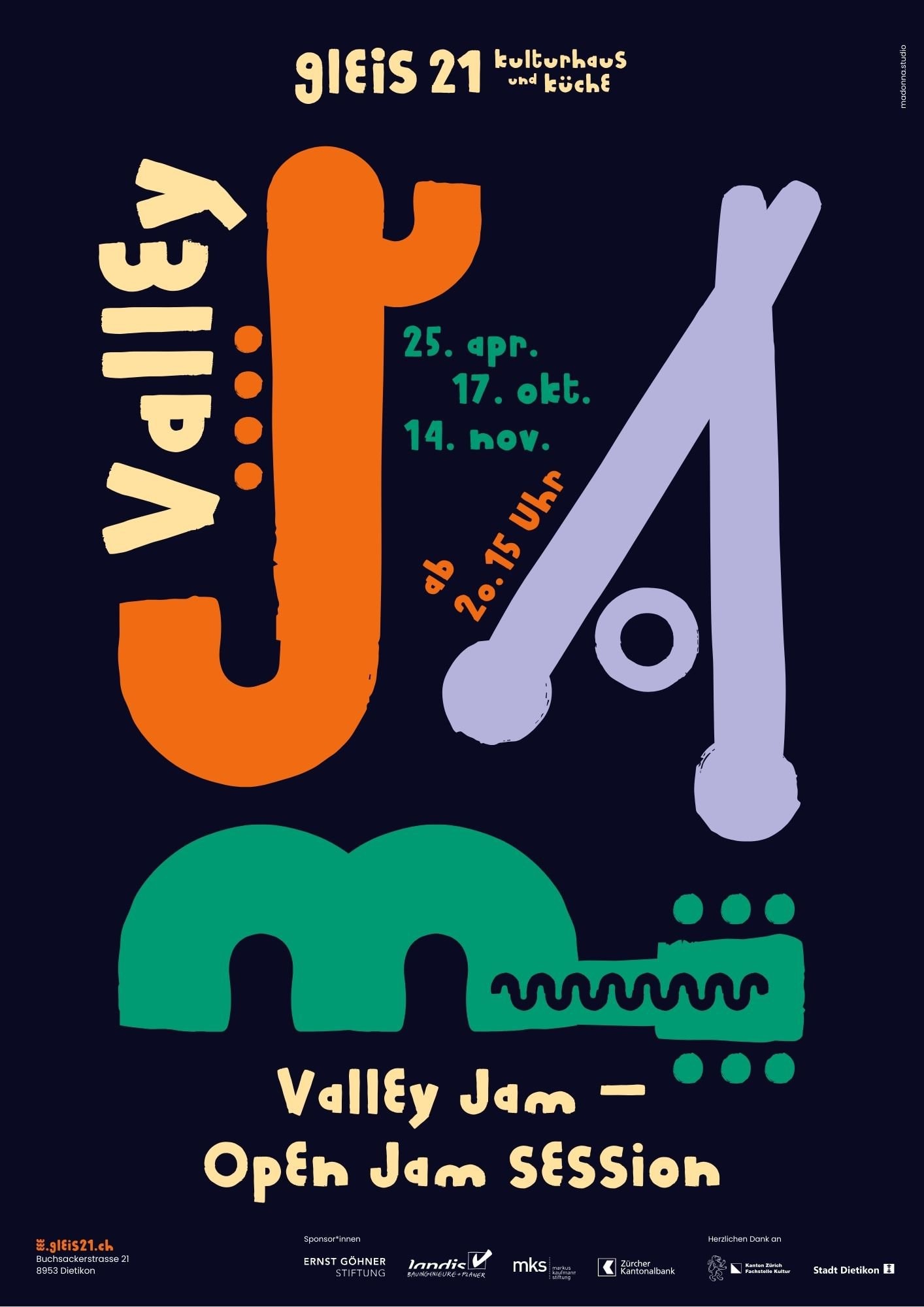 Valley Jam im Gleis 21 - Gleis 21 Kulturhaus & Bistro Dietikon