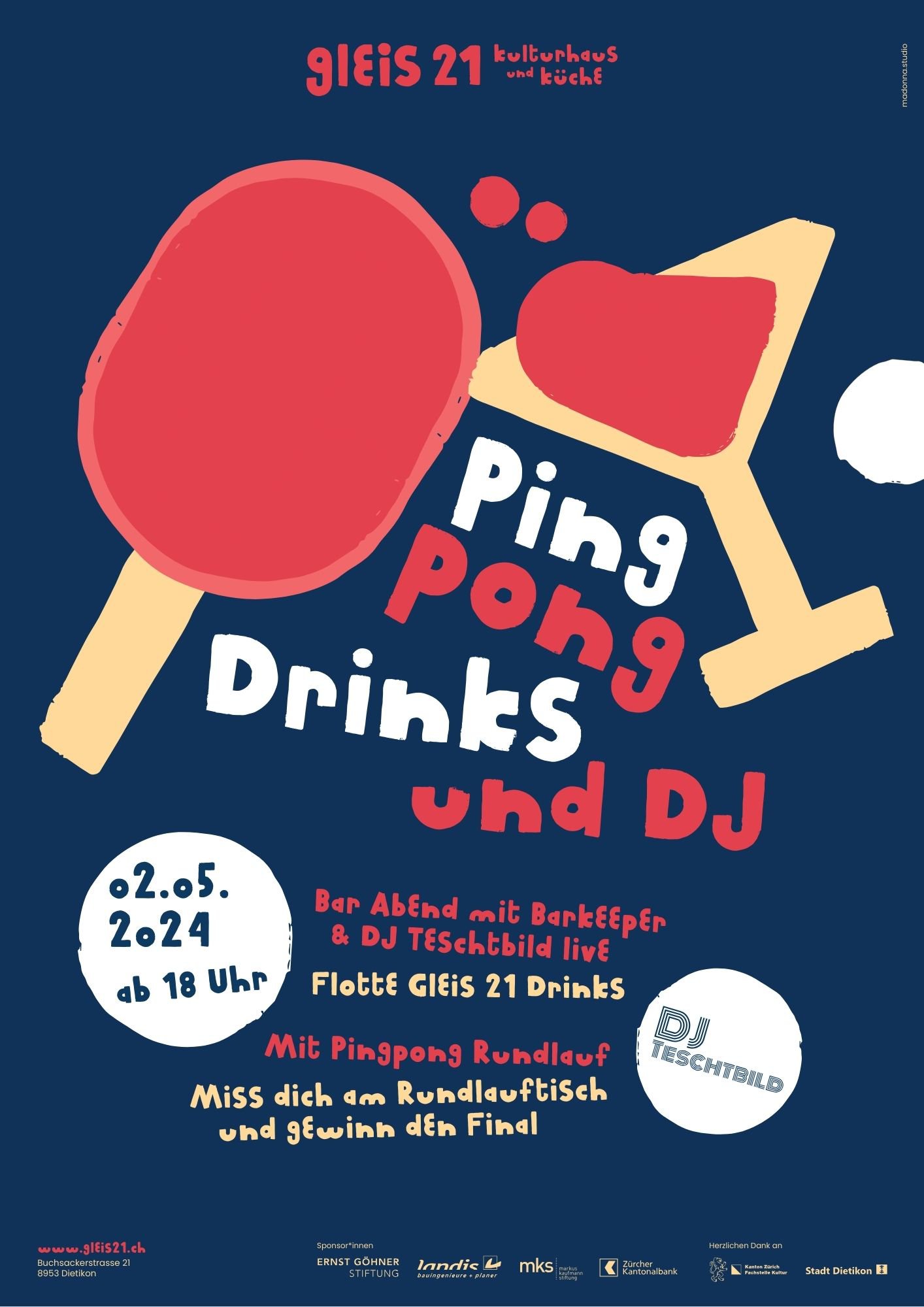"Gleis 21 Bar Night" Ping Pong, Drinks & DJ - Gleis 21 Kulturhaus ...