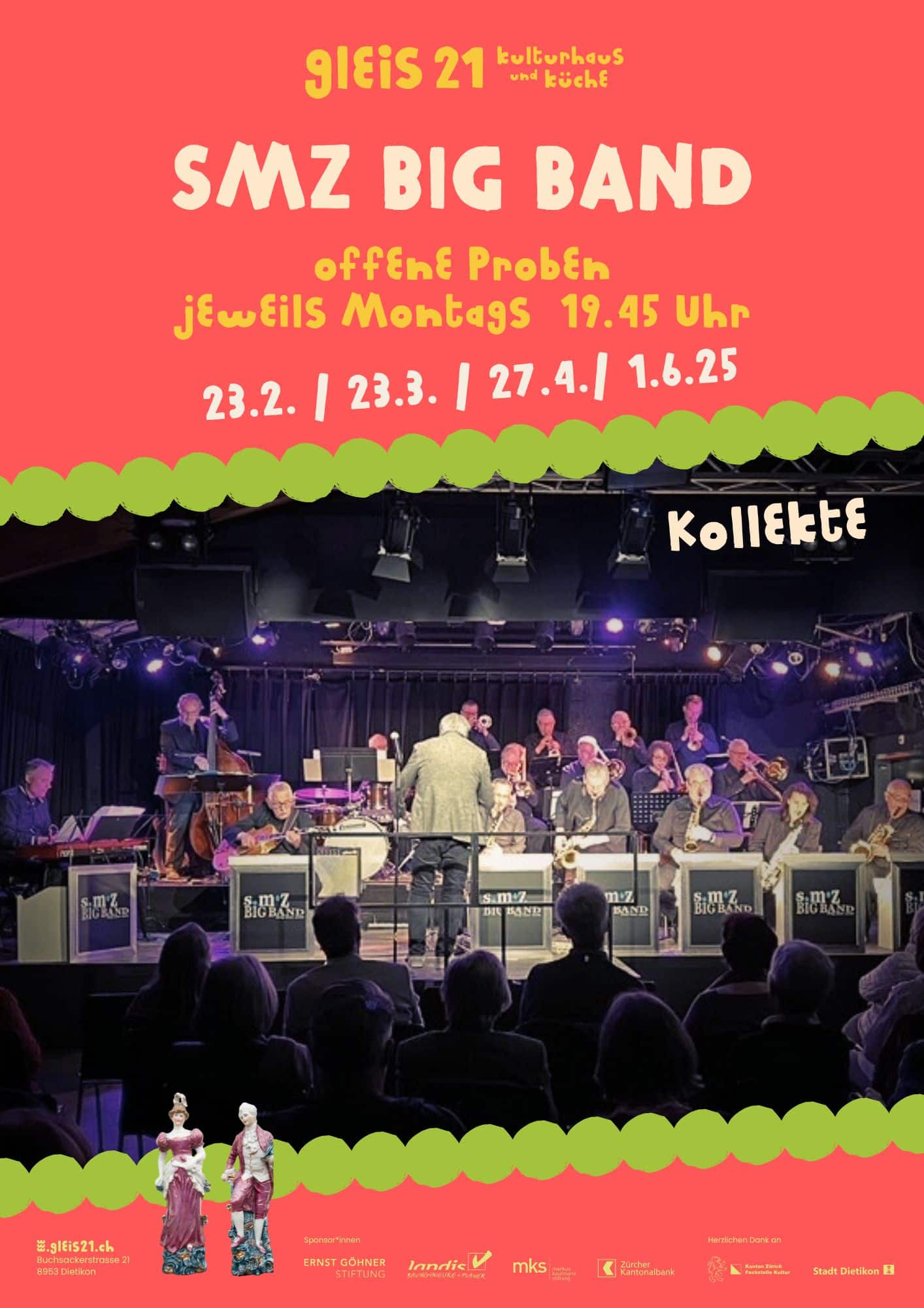 Bigband Montag mit der SMZ Big Band - Gleis 21 Kulturhaus & Bistro Dietikon